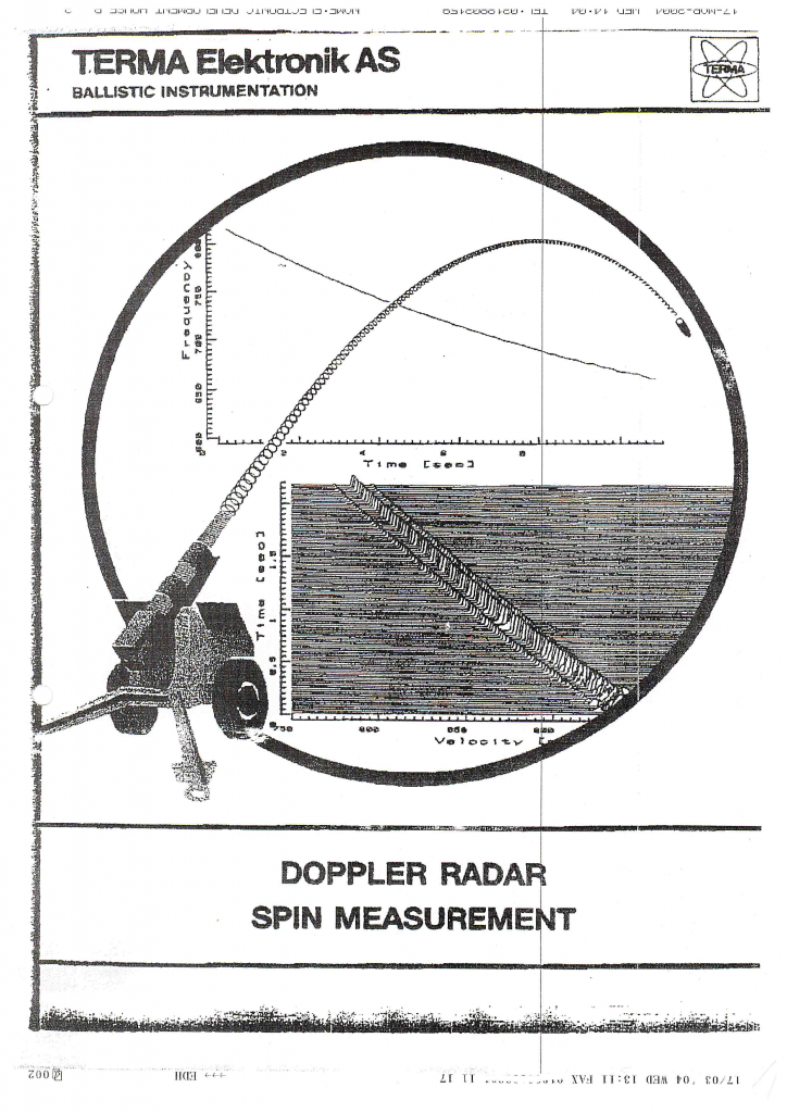 Doppler Radar Spin Measurement – Terma 1987 | Launchmonitor.com - the ...
